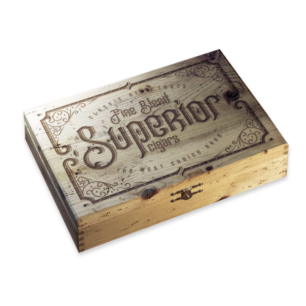 Vintage Wooden Cigar Box Thailand | Pine Wood Packaging